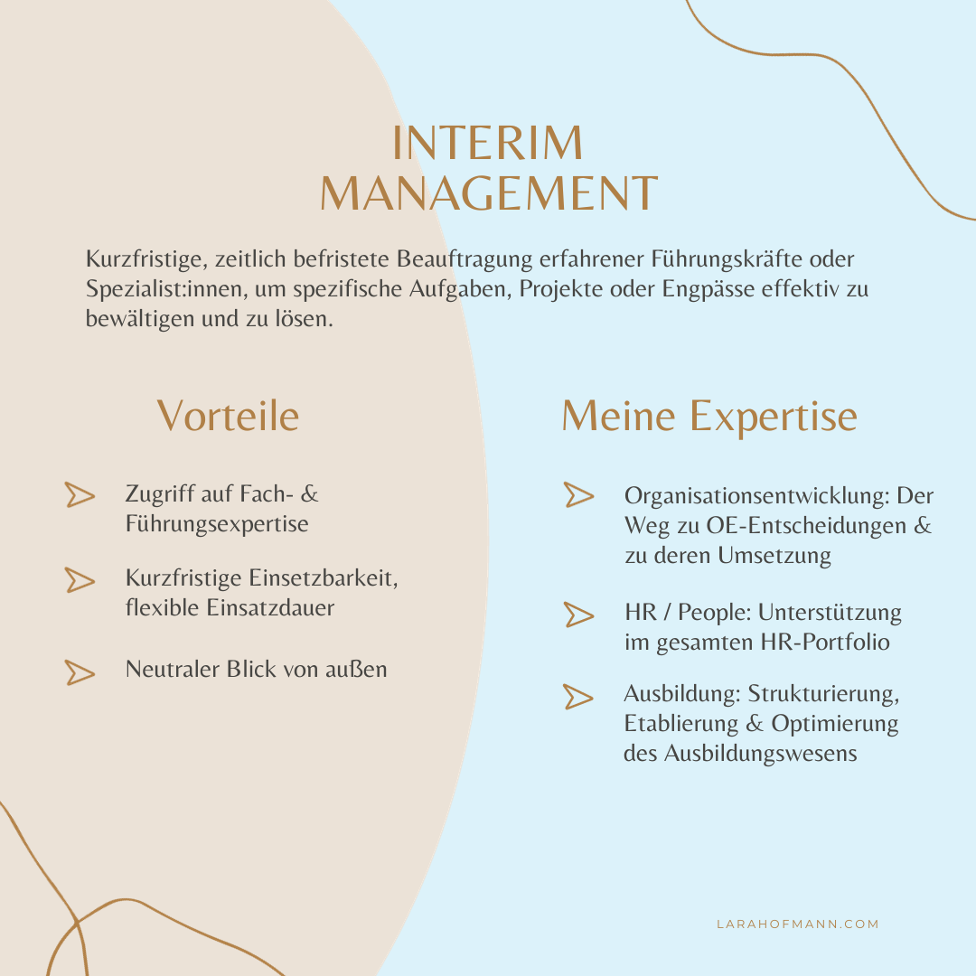 Interim-Management - Lara Hofmann